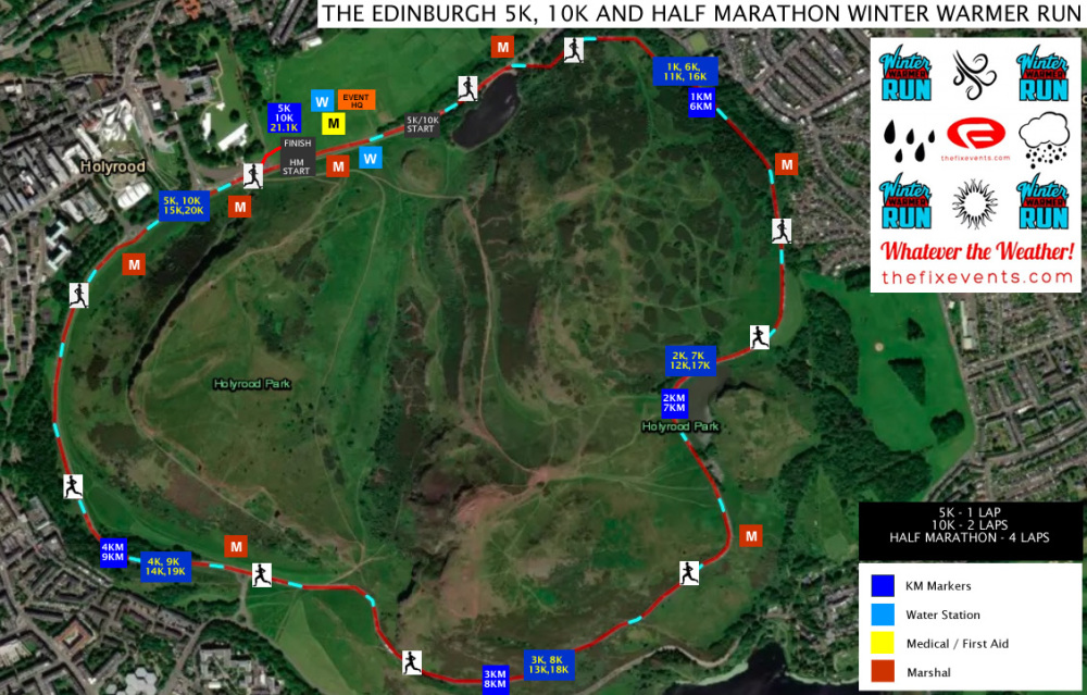 The Edinburgh 5k, 10k and Half Marathon Winter Warmer Run | The Fix Events